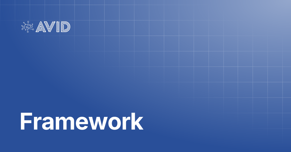 Framework | AVID Documentation